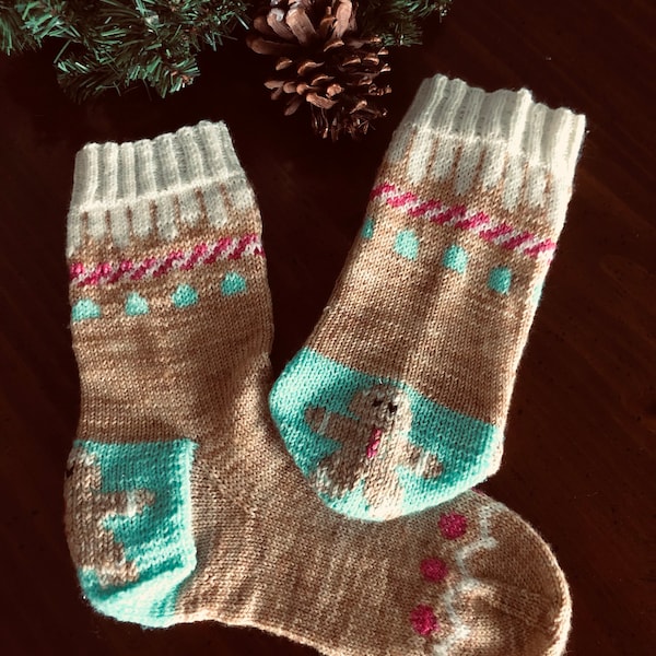 Gingerbread Dreams Sock Knitting Pattern - Digital Only - Etsy