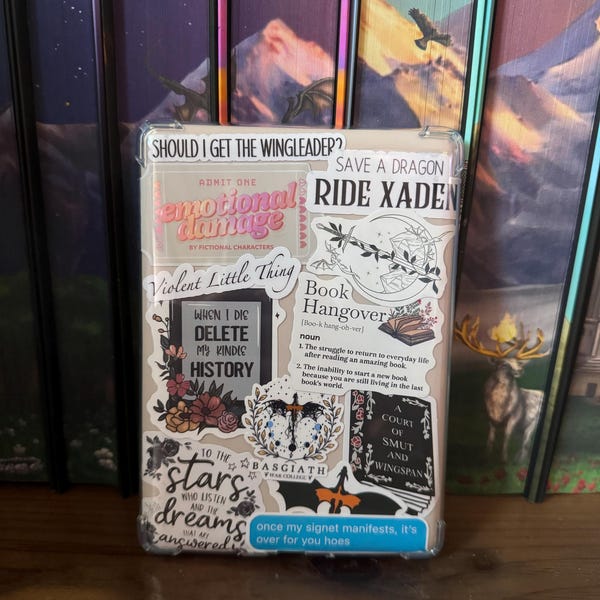 If Riders Could Text Signet Sticker Inspired by Fourth Wing Iron Flame ...