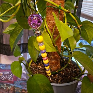 Plant or Fairy Garden Sticks Sparkly Bead and Wire Fairy Garden Sticks ...