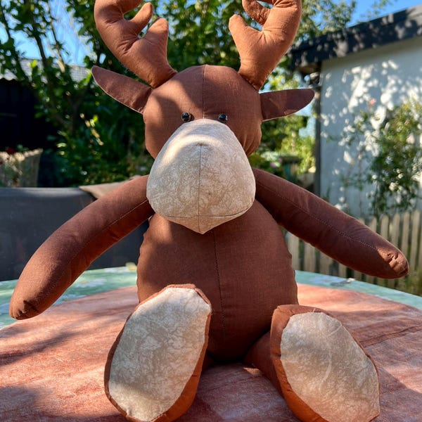 Christmas Moose Sewing Pattern: Stuffed Animal Toy (PDF Pattern) - Etsy