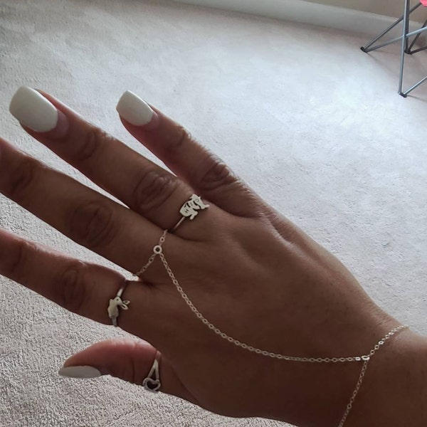 Simple Hand Chain Bracelets in 14K Gold Filled and Sterling Silver ...