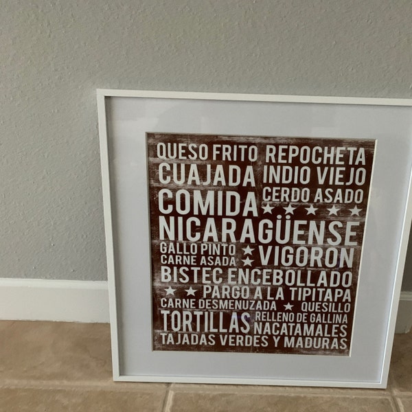 Cuban Food Poster Red Word Art Food Art Print DIGITAL DOWNLOAD - Etsy