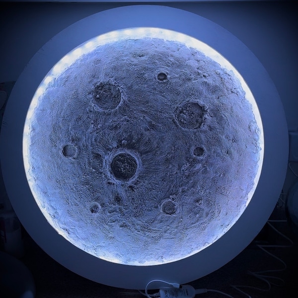Realistic DIY Moon With 3D Illusion Instructional Pdf/how-to Guide ...