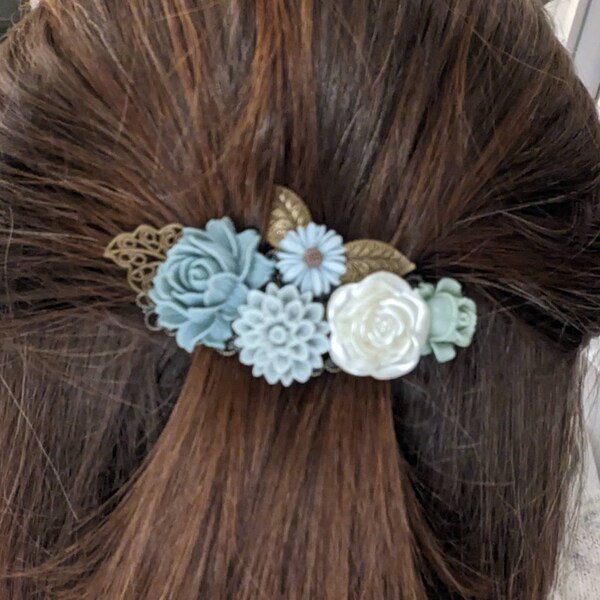 Simple Hair Clip With Walnut Wood Baroque (332) - Etsy