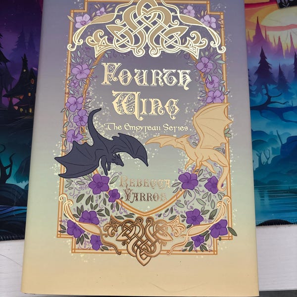 Fourth Wing Gold Foil Dust Jacket - Etsy