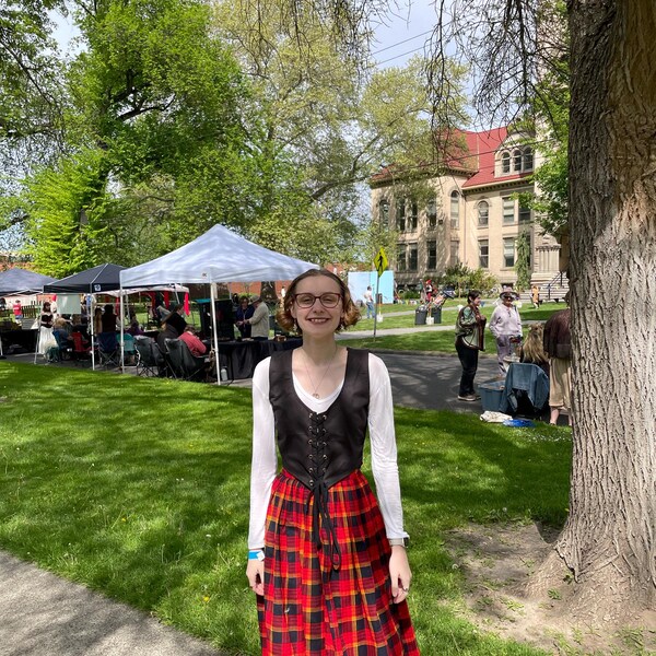 Scottish Highlander Plaid 100% Cotton 3 Piece Renaissance Fair Costume ...