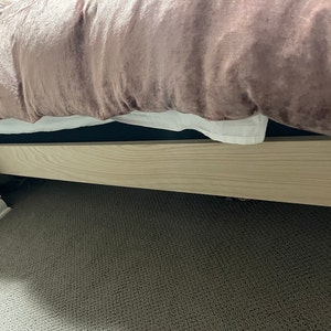 Oak Rails 82 Queen/king Bed Rails Unfinished - Etsy