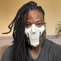 THE RAIDER (resin Half-face Skull Mask) - Etsy Hong Kong