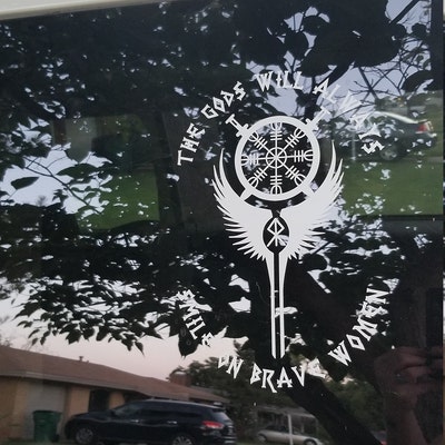 Die Cut Viking Decal, Valkyrie Sticker, Viking Woman Decal, Viking ...