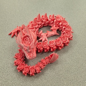 Rose Dragon, Cinderwing3d, STL File for 3D Printing, STL Print Files ...