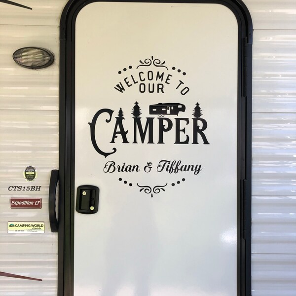 Fifth Wheel Decal Personalized Camper Decal Camping Decal Personalized ...