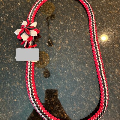 Double Braid Ribbon Lei With Flower - Etsy