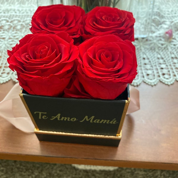 Pack of 16 Long-stem White Preserved Roses | Valentines Day Gift ...