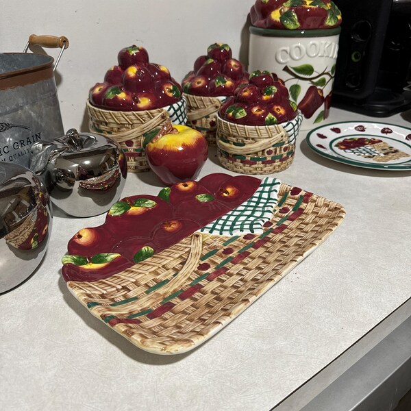 Set of 4 Vintage Handpainted Pizzato Italy Fruit Design Dessert / Salad ...