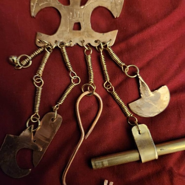 Viking Sewing Kit. Birka Wallet With a Set of Sewing Tools. Norse ...