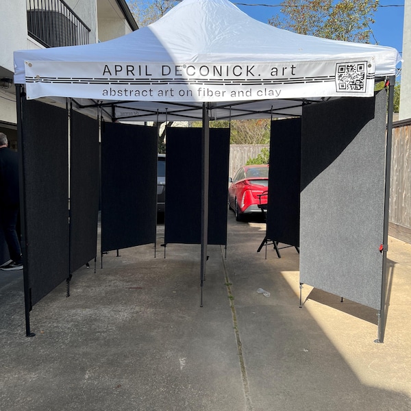 Custom 8x8 Tent Craft Show Package, Front 1x7 Banner, Back 2.5x6 Sign ...