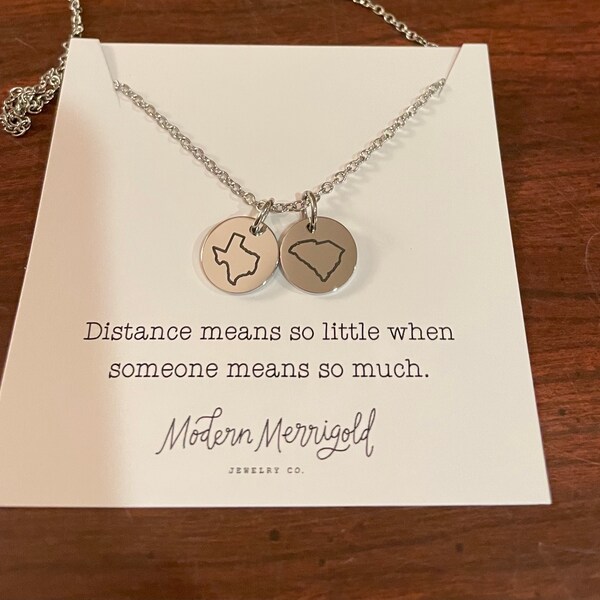 Long Distance Friendship Gift Best Friend Keychain Gift for Boyfriend ...