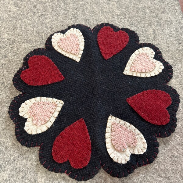 Wool Applique Kit flax Farm Pattern by Primitive Gatherings - Etsy