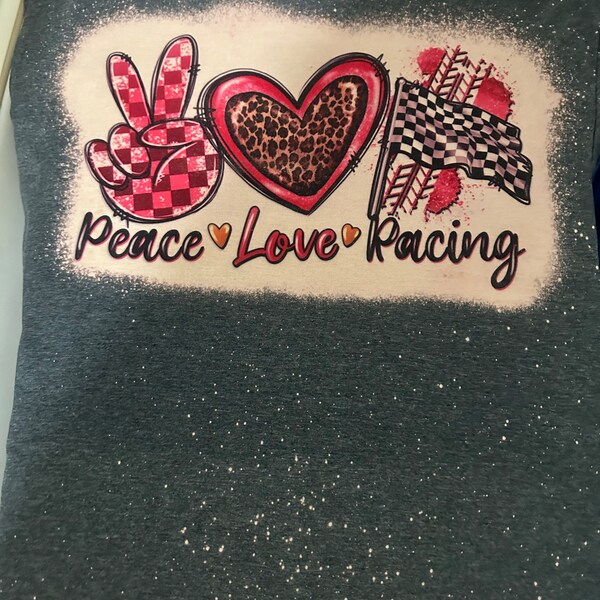 Peace Love Racing Png Sublimation Design Download, Race Life Png, Race ...