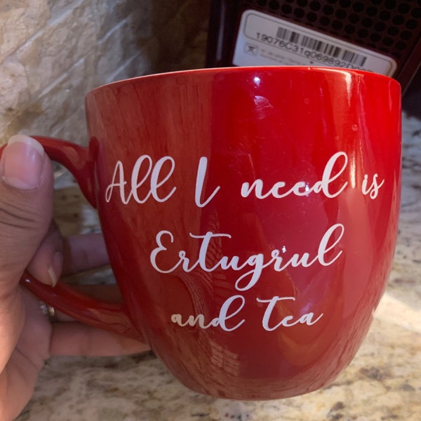 Ertugrul Mug, 16 Oz. Bistro Mug, Ertugrul Gift, Turkish Gift, Ertugral ...