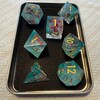 Jester's Gambit Dnd Dice Set | D&D Dice Resin Dice Set | Sharp Edge ...