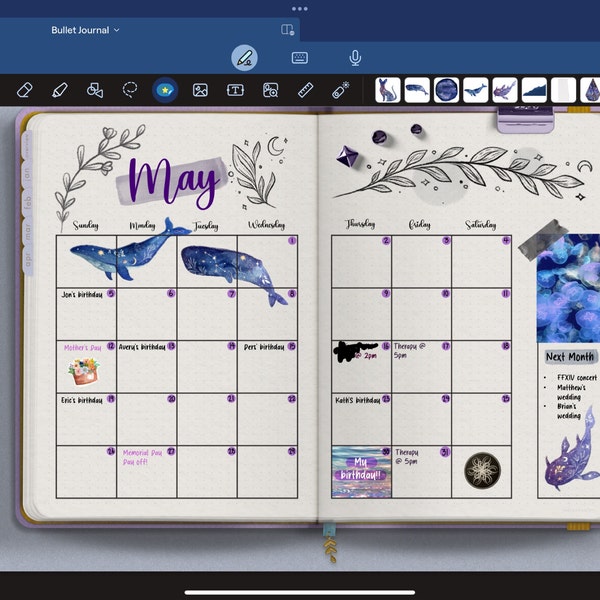 Digital Stationery Kit: Goodnotes Stickerbook for Digital Journaling ...