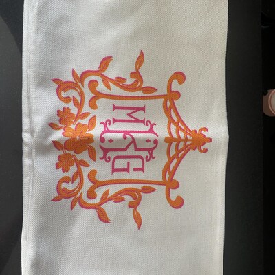 FRENCH COUNTRY MONOGRAM Pillow Cover, French Cottage Personalized ...