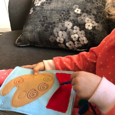 Toddler Quiet Book Quiet Book Pages Paint Palette Color Match Learn ...