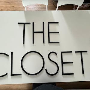THIN MODERN Black Sign Letters for Street Address Signs and - Etsy