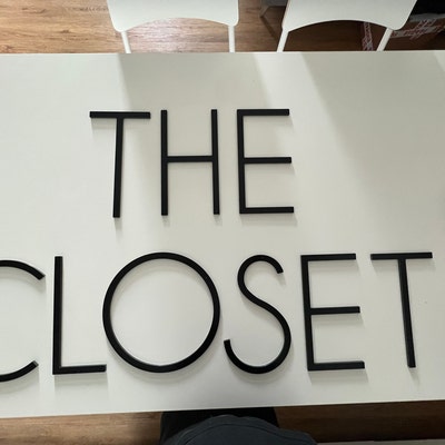 THIN MODERN Black Sign Letters for Street Address Signs and - Etsy Canada