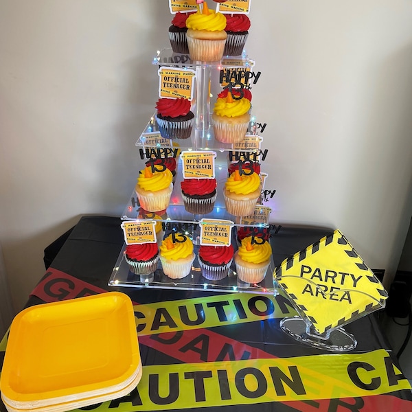 Official Teenager Cupcake Toppers Warning Warning - Etsy