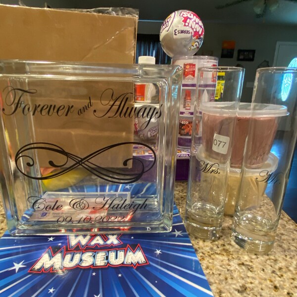 Sand Ceremony Set, Unity Sand Vase, Blended Wedding, Wedding Sand ...