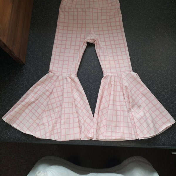 Flare Leggings Pattern, Flared Pants Pattern PDF, Girls Bell Bottom ...