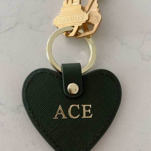 Personalised Notebook: Hand Stamped Initial Journal | A5 PU Leather ...