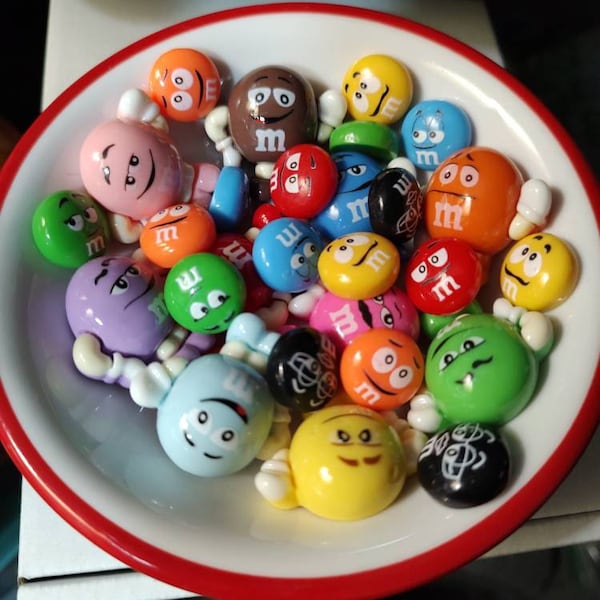 Faux M&M With Full Bodies (choose Individual Colors), Fake Candy M and ...