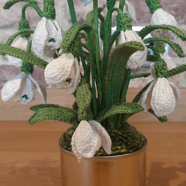 Crochet Snowdrop Pattern - Crochet Flower Pattern - Photo Tutorial ...