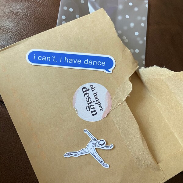 I Can't, I Have Dance Sticker - Etsy