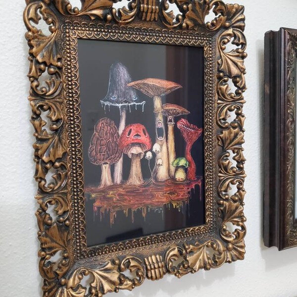The Miserable Mushrooms, Spooky Mushrooms, Creepy Cottagecore, Macabre ...