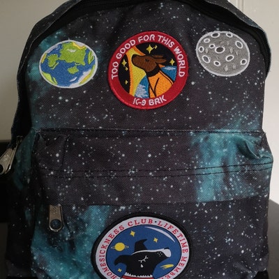 Space Dog Laika Iron-on Woven Patch Homesickness Club Lifetime Member ...