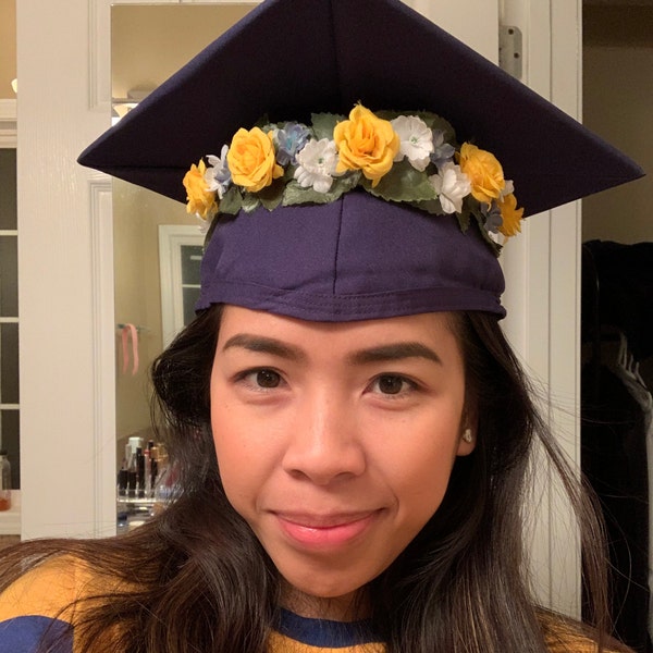 Graduation Cap Flower Crown - Etsy