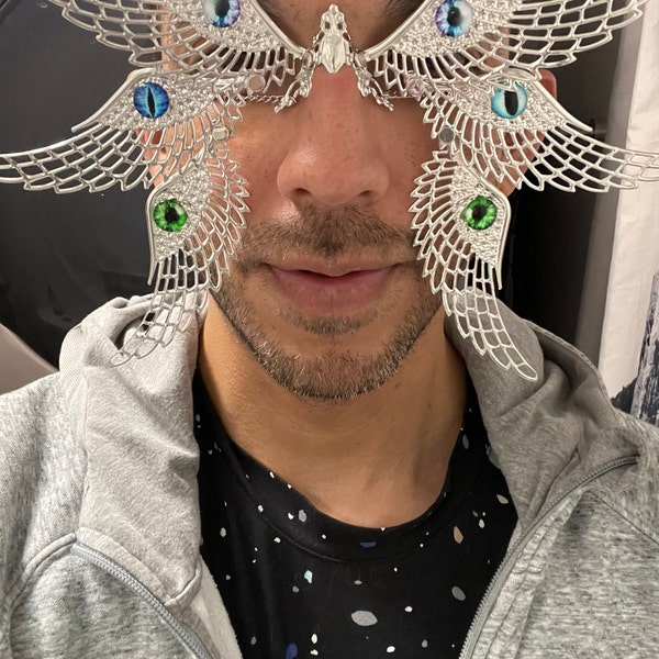 Biblically Accurate Angel Semi Blind Mask, Angel Face Piece, Winged ...