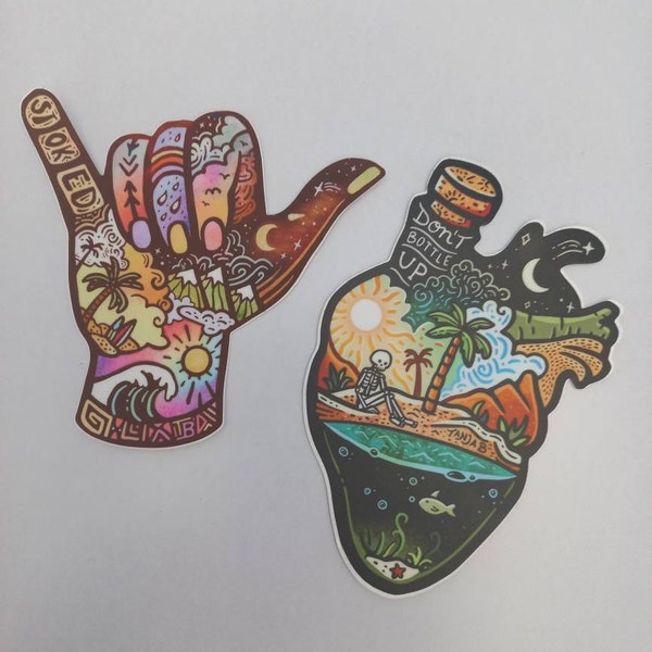 STOKED // Weatherproof Outdoor Sticker // Vinyl 4" - Nature, Exploring ...