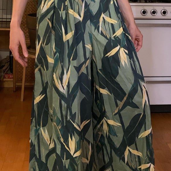 Wide Leg Trousers Sewing Pattern, Skirt Pants Digital Pattern, Sizes S ...