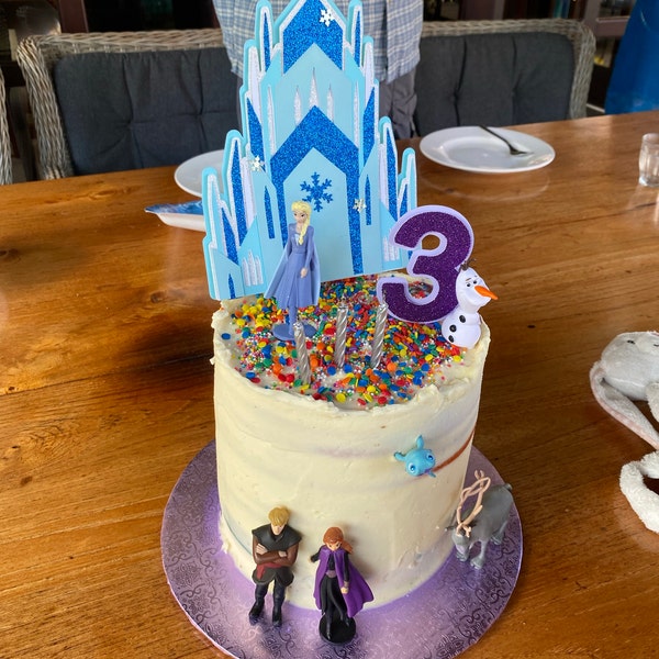 Frozen Castle Cake Topper or Cakecup Tower Stand - Frozen Cake Topper ...