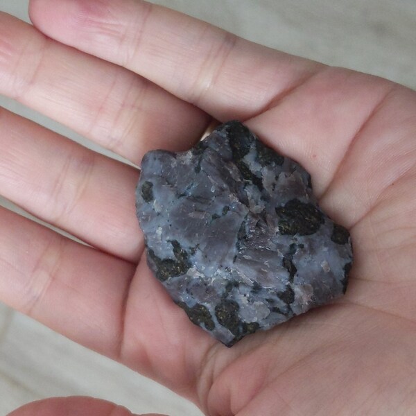 Raw Indigo Gabbro (mystic Merlinite) - Rough Mystic Merlinite Crystal ...