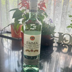 Personalised Smirnoff Vodka Bottle Label Sticker Gift Any Name Age ...