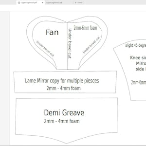 Basic Foam FULL Leg Armor Pattern, DIY Instant Digital Templates - Etsy