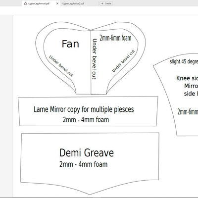 Basic Foam FULL Leg Armor Pattern, DIY Instant Digital Templates - Etsy