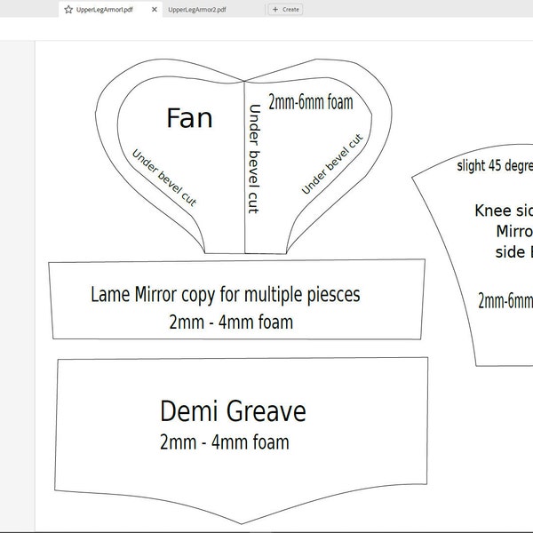 Basic Foam FULL Leg Armor Pattern, DIY Instant Digital Templates - Etsy
