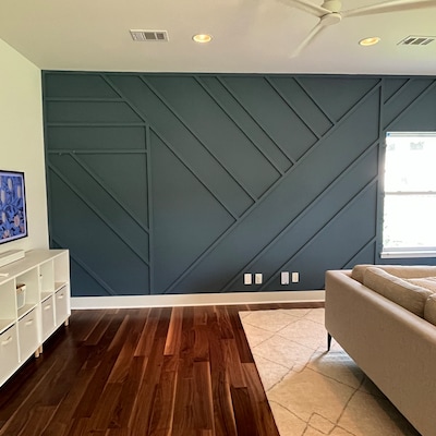 DIY Feature Accent Wall Plans Measurements and Installation ...